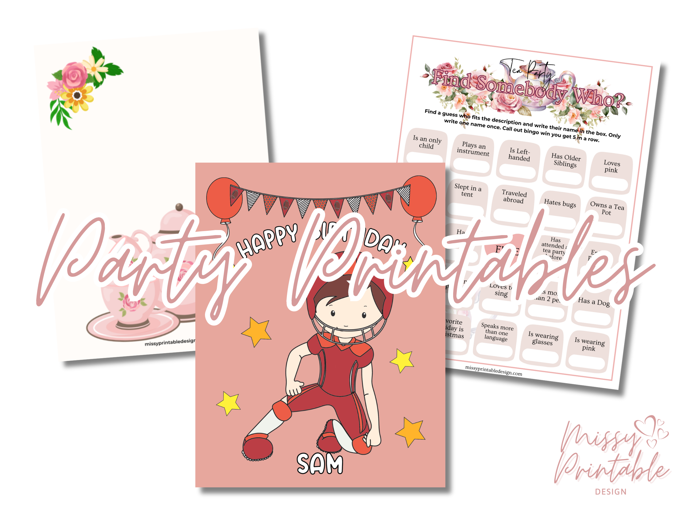 🥳 Party Printables – Missy Printable Design, LLC