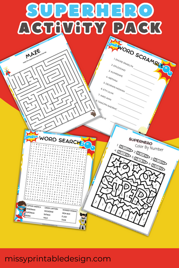 Activity Printables – Missy Printable Design, LLC